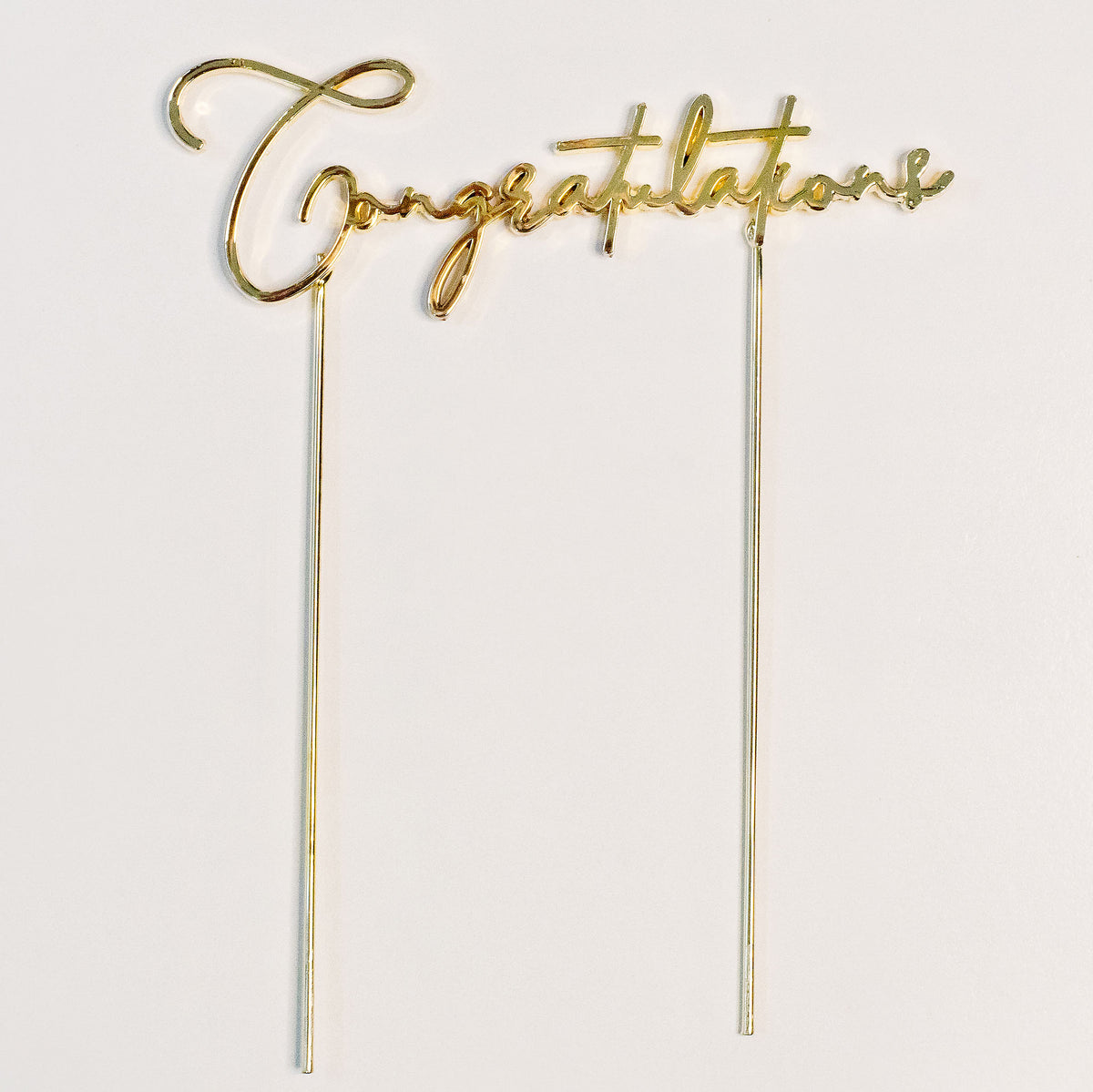 Congratulations cake topper - Gold – Cute Cakes & Co