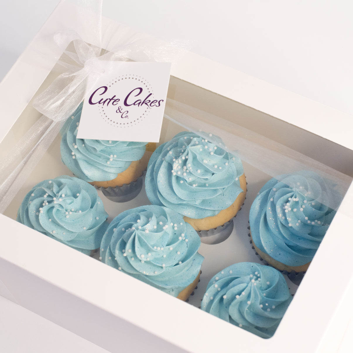 Baby Blue Cupcakes – Cute Cakes & Co